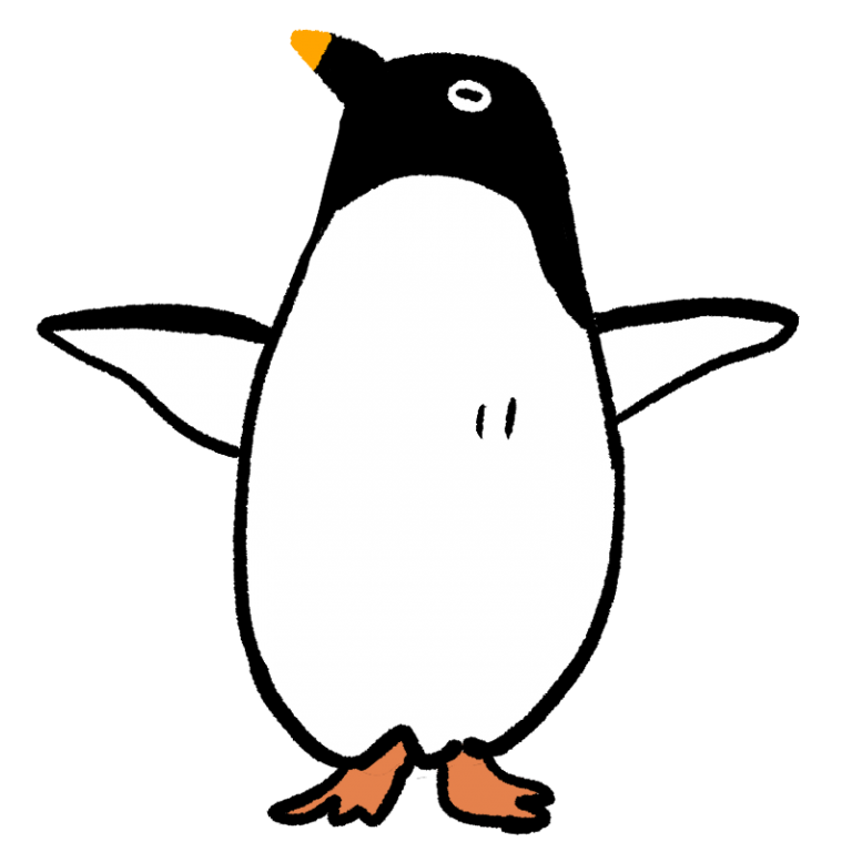 ペンギンイラストのかわいい手書き無料フリー素材まとめ - ONWAイラスト