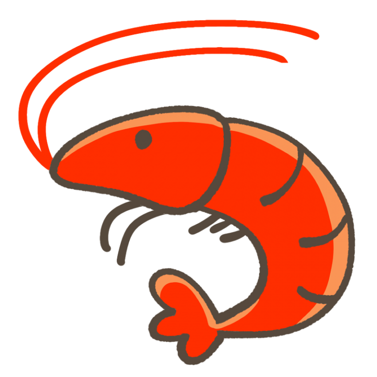 エビ のイラストまとめ。無料フリー素材で使えるかわいい手書きも - ONWAイラスト