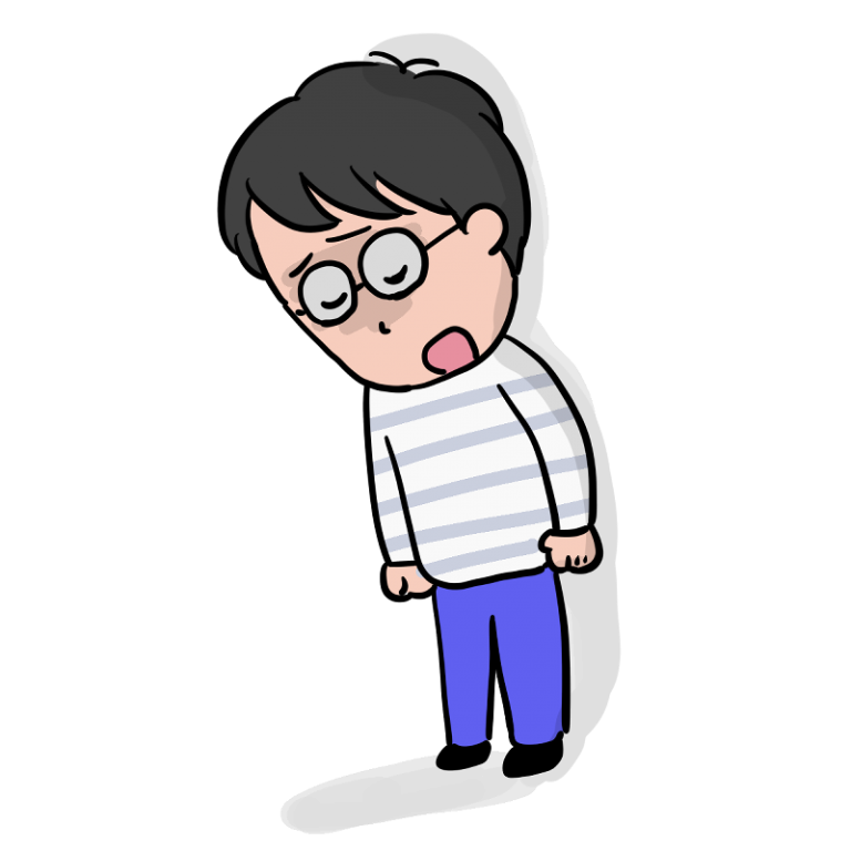落ち込む男性のイラスト Onwaイラスト