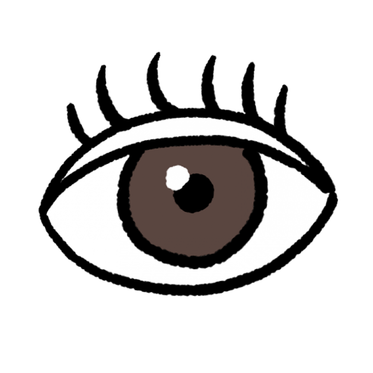 二重まぶたの目のイラスト Onwaイラスト