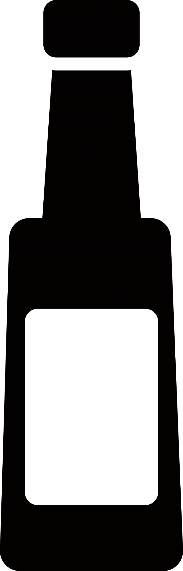 瓶のアイコンシルエット - ONWAイラスト