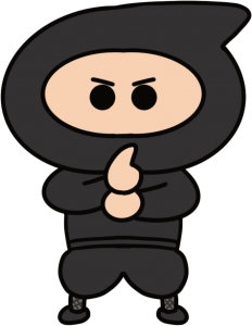 忍術を唱えるときの忍者のイラスト - ONWAイラスト