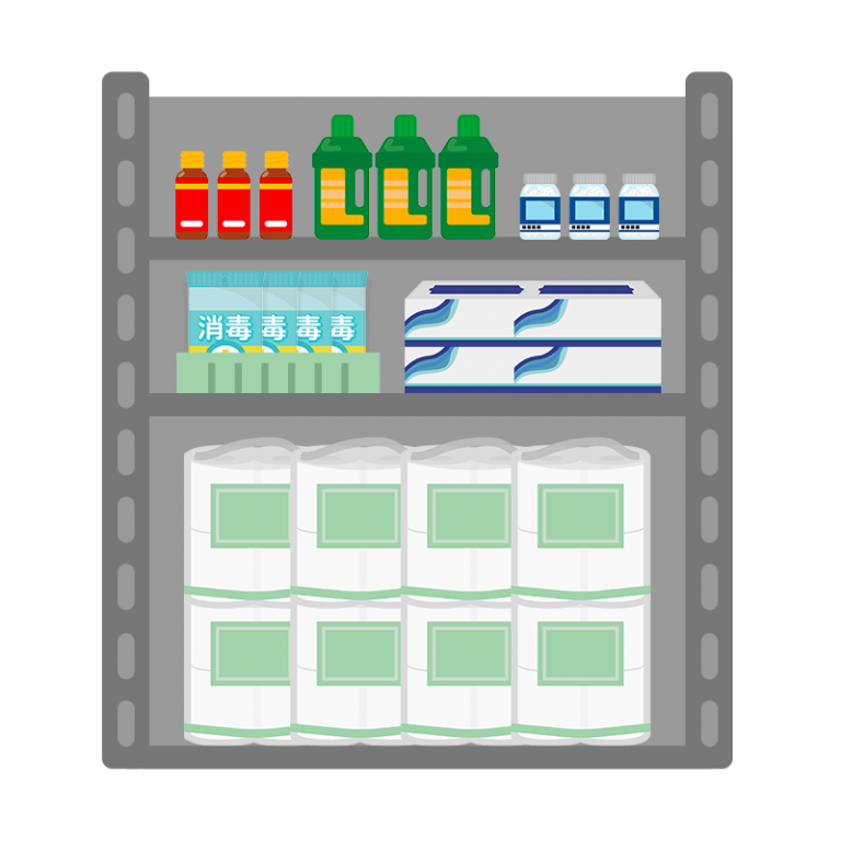 商品棚のイラスト - ONWAイラスト