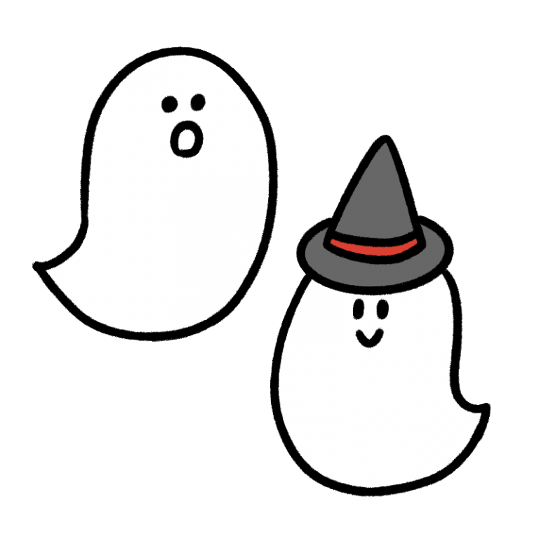 おばけ イラストのかわいい手書き無料フリー素材まとめ - ONWAイラスト