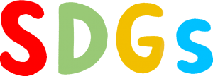 カラフルなSDGsの文字のイラスト - ONWAイラスト