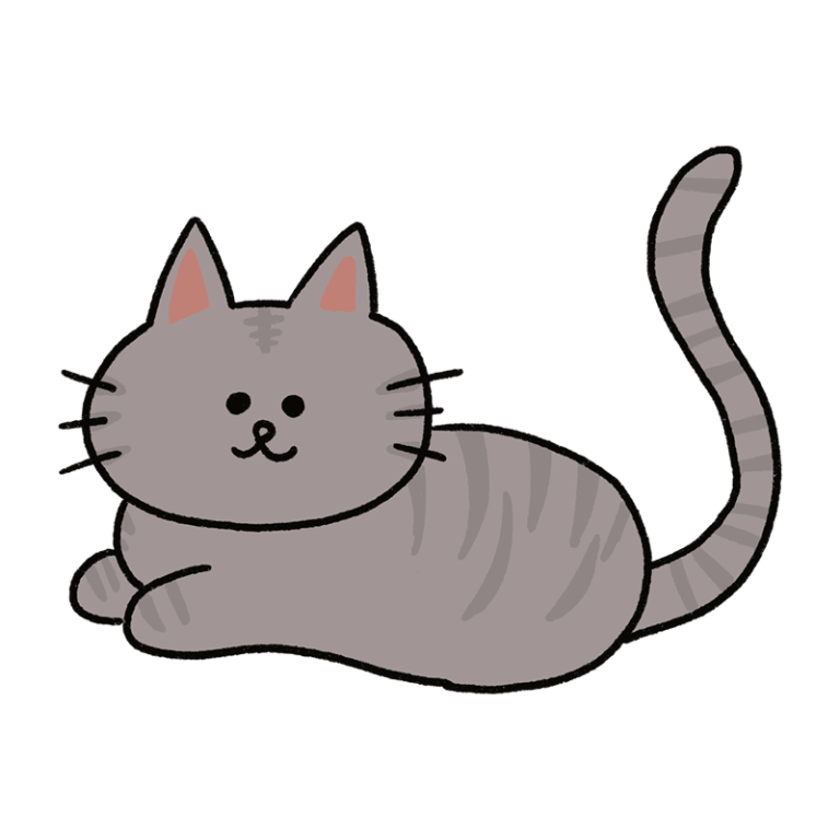 ムキムキのネコのイラスト Onwaイラスト