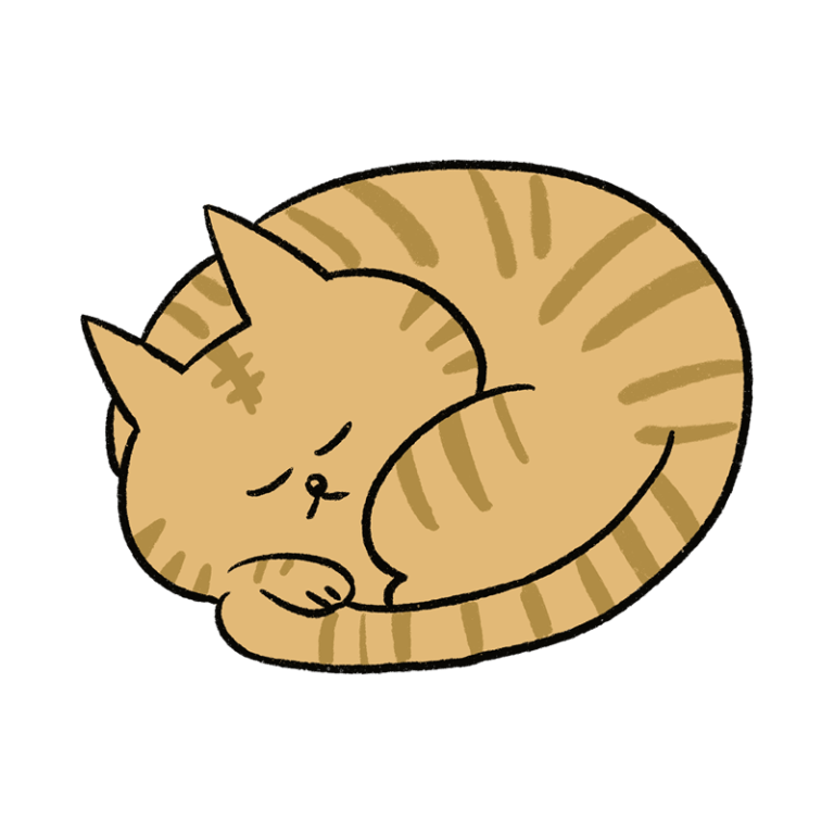 ムキムキのネコのイラスト Onwaイラスト