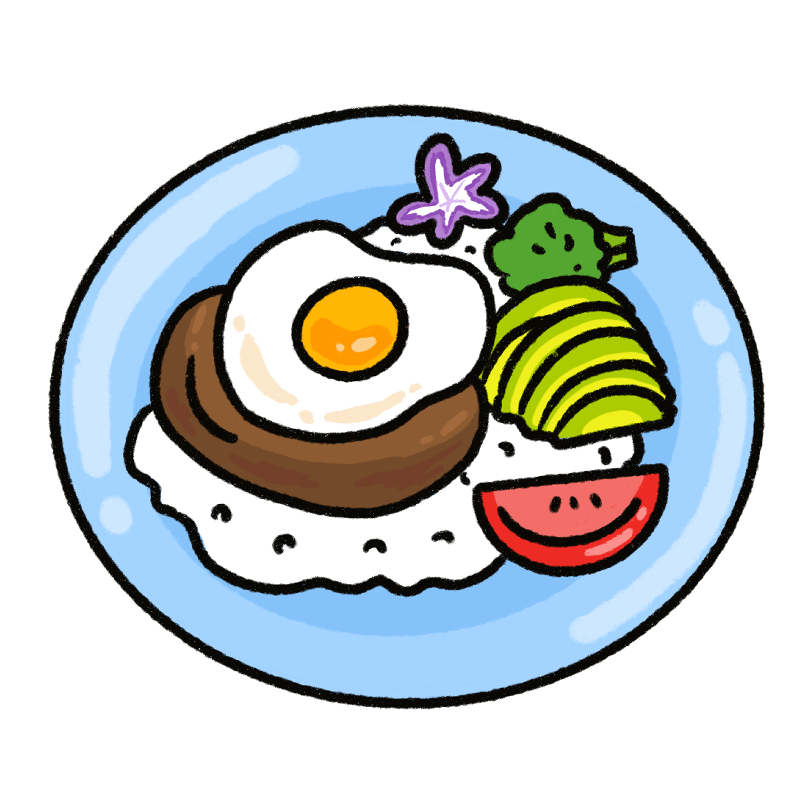 ロコモコのイラスト - ONWAイラスト